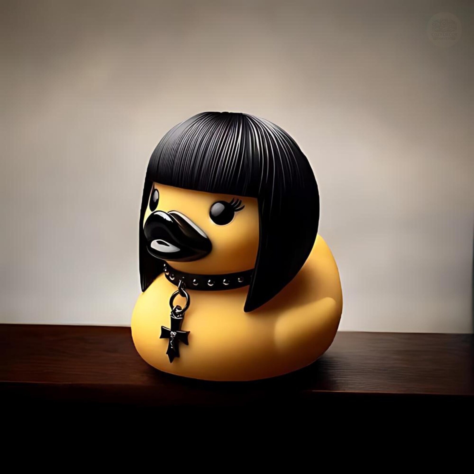 Duck Satanic Statue Gothic Figurine Sitting Ducks Ornament for Shelf ...