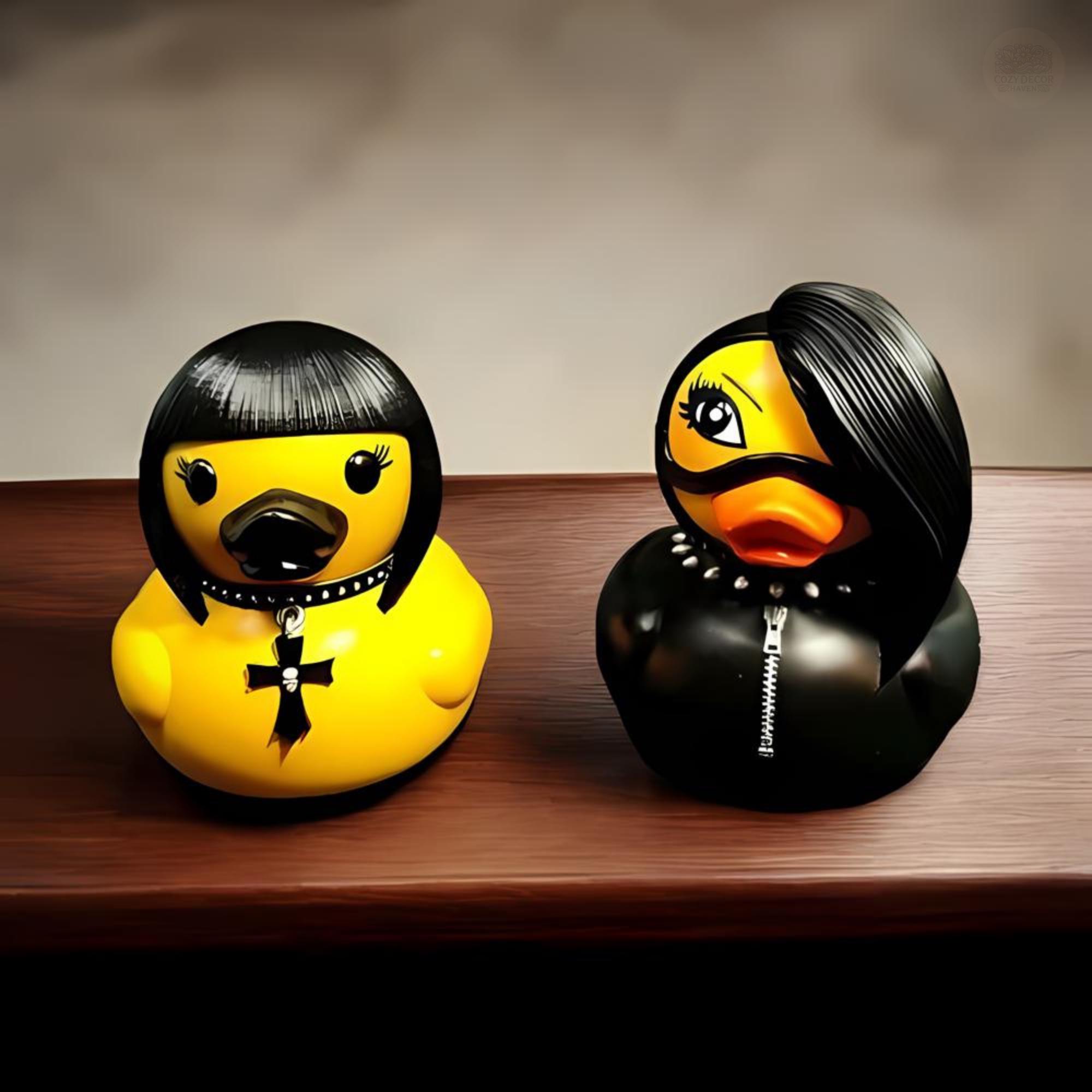 Duck Satanic Statue Gothic Figurine Sitting Ducks Ornament for Shelf ...