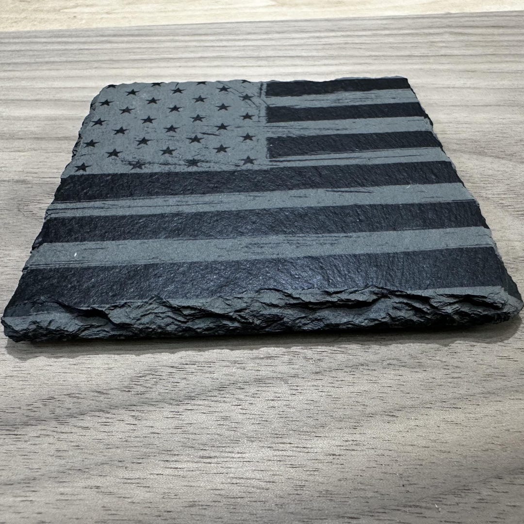 USA Flag Slate Coaster - Etsy
