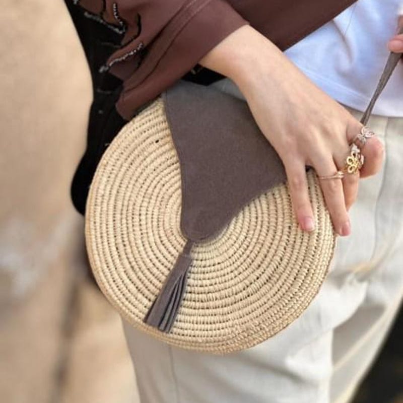 Woven Straw Purse - Etsy