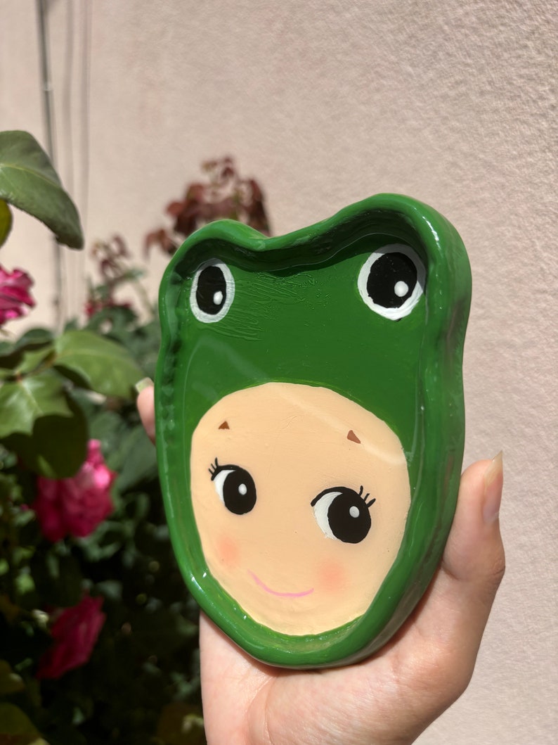 Sonny Angel Frog Clay Jewelry Trinket Dish, Handmade Tray - Etsy