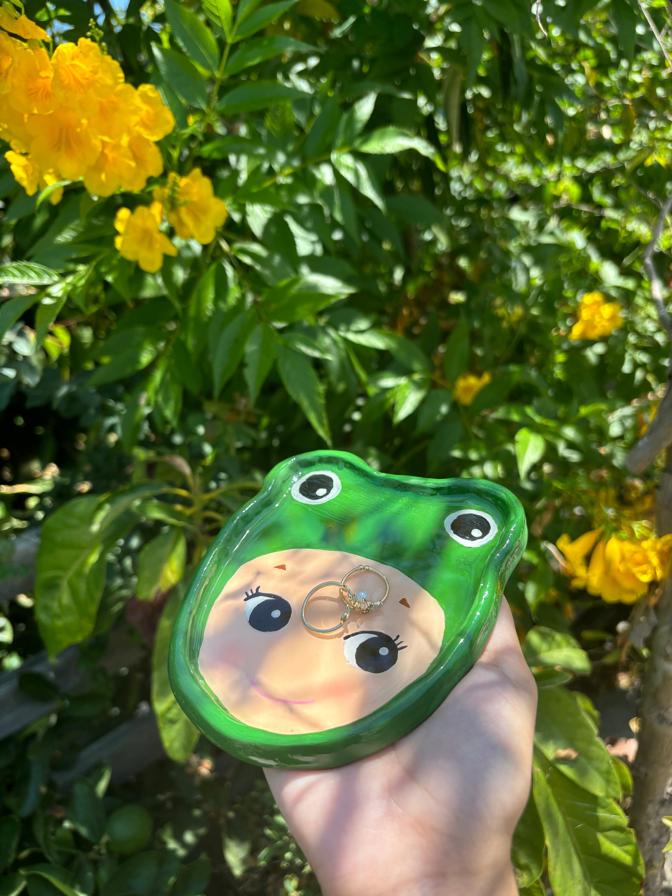 Sonny Angel Frog Clay Jewelry Trinket Dish, Handmade Tray - Etsy