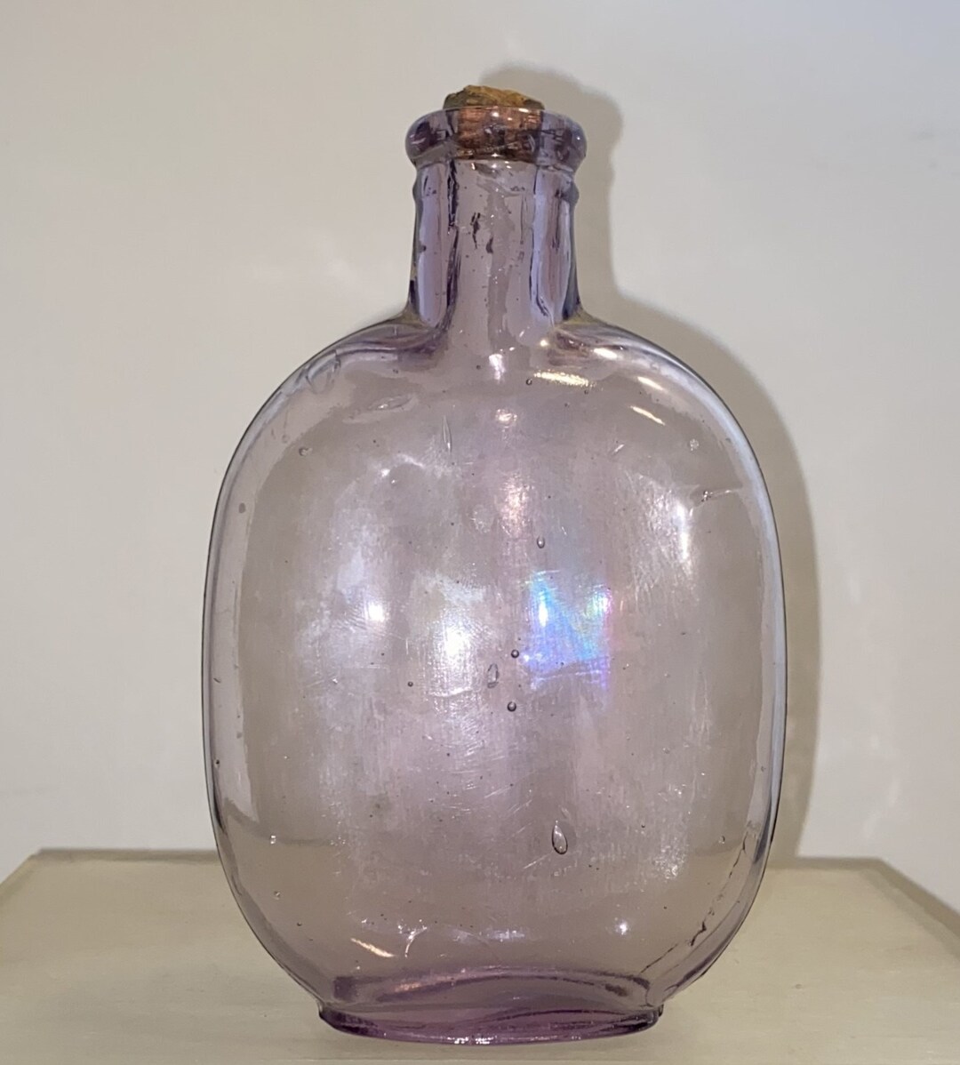 Victorian Pumpkin Seed Amethyst Flask 1890 - Etsy