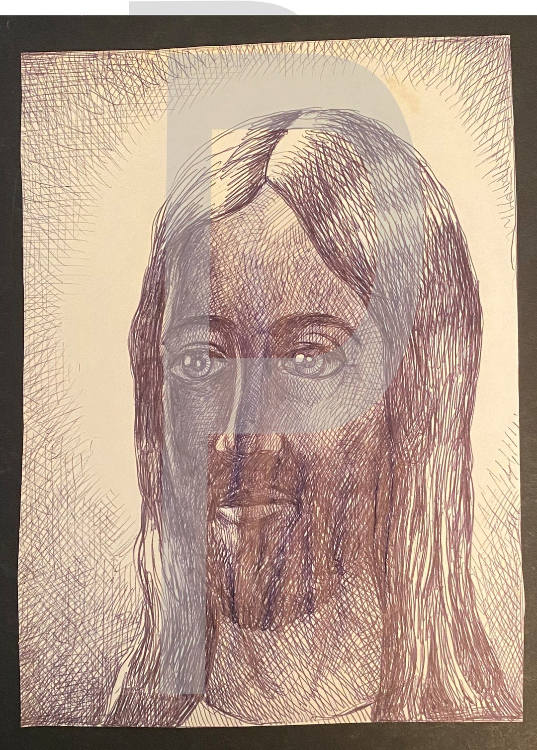 Bill Jameson Surrealism Drawing jesus Jameson - Etsy