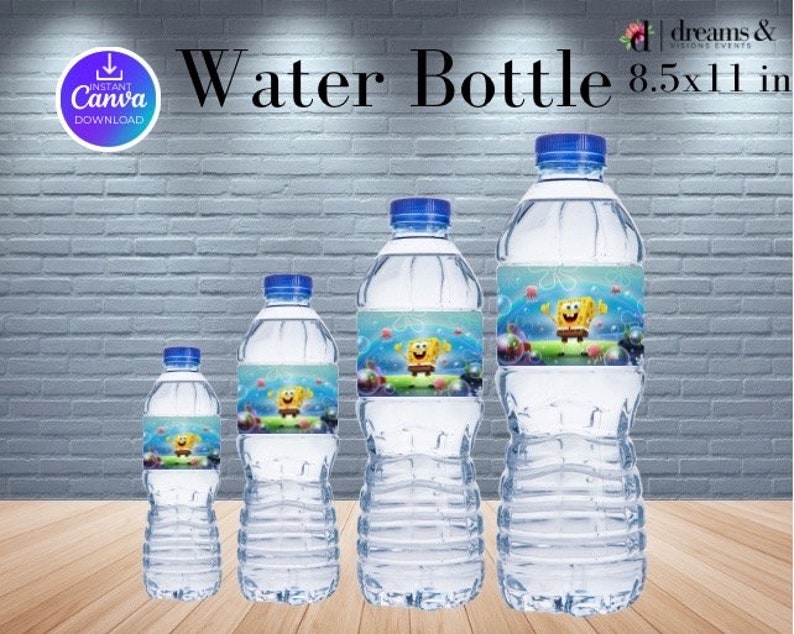 Sponge Bob Chip Bag Water Labels Fruit Snack Treat Bag Printable ...