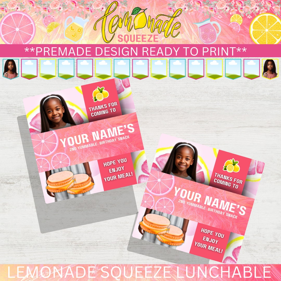 Lemonade Squeeze | Lunchables | Printable | Digital | Ready to Print ...