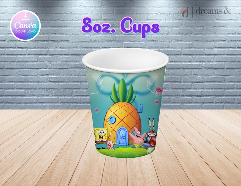 Spongebob Treat Wrappers, Chip Bags, Krabby Patties, Water Bottle ...