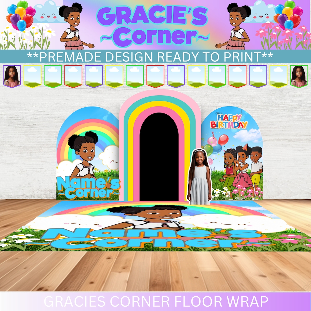 Gracie’s Corner | Floor Wrap | Printable | Digital | Ready to Print ...
