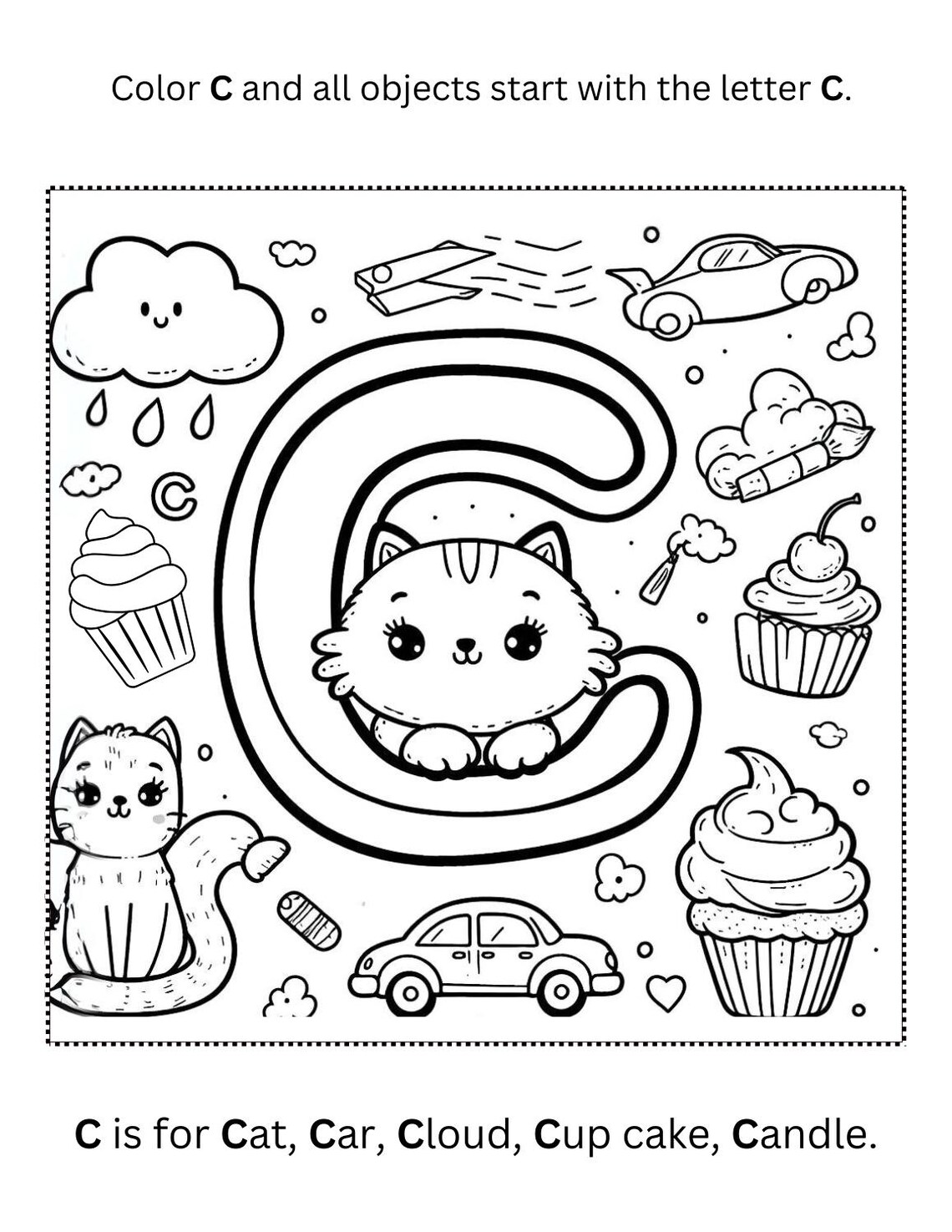 ABC & 123 Coloring Fun | Coloring Pages for Preschoolers | Alphabets ...