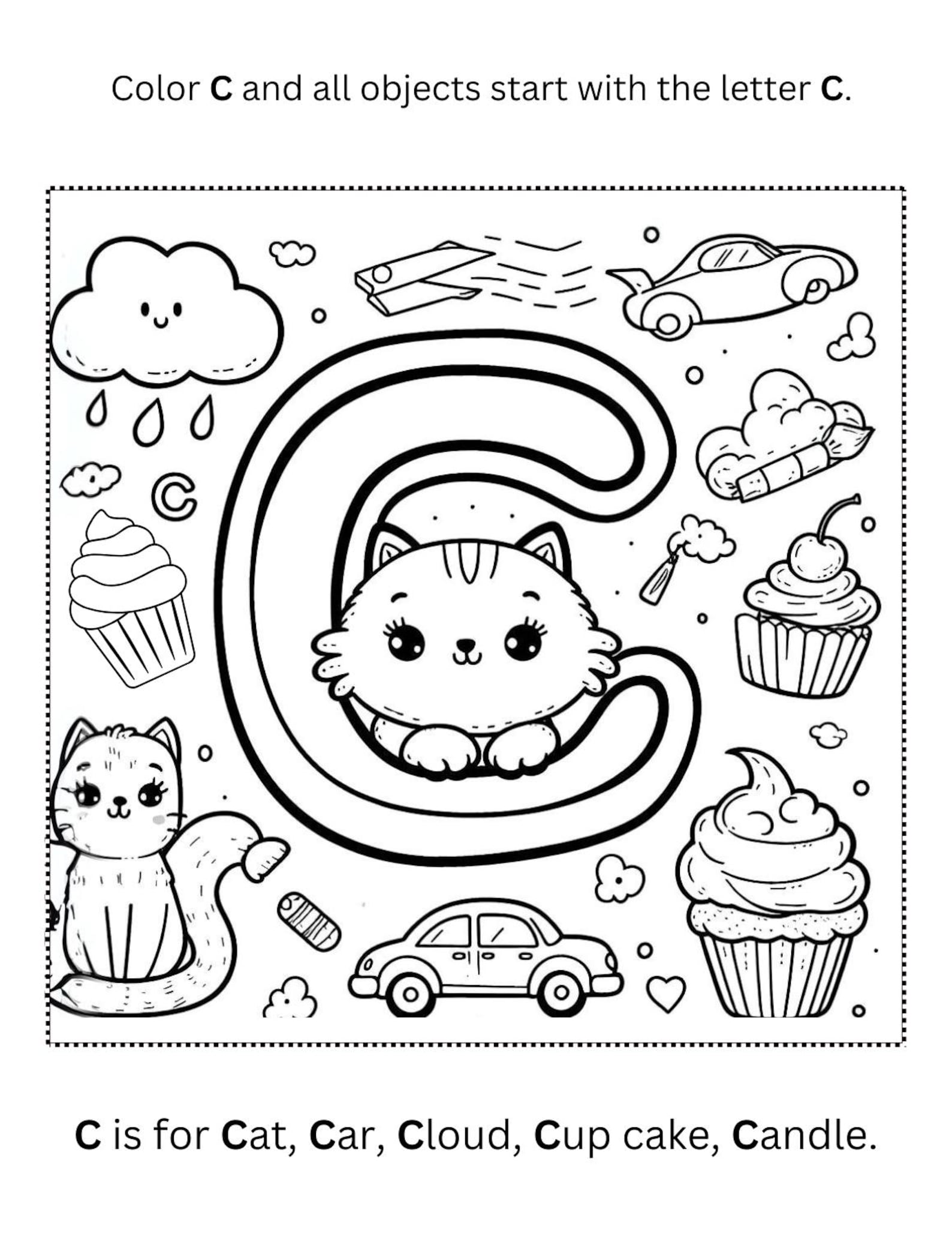 ABC & 123 Coloring Fun | Coloring Pages for Preschoolers | Alphabets ...