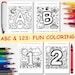 ABC & 123 Coloring Fun | Coloring Pages for Preschoolers | Alphabets ...