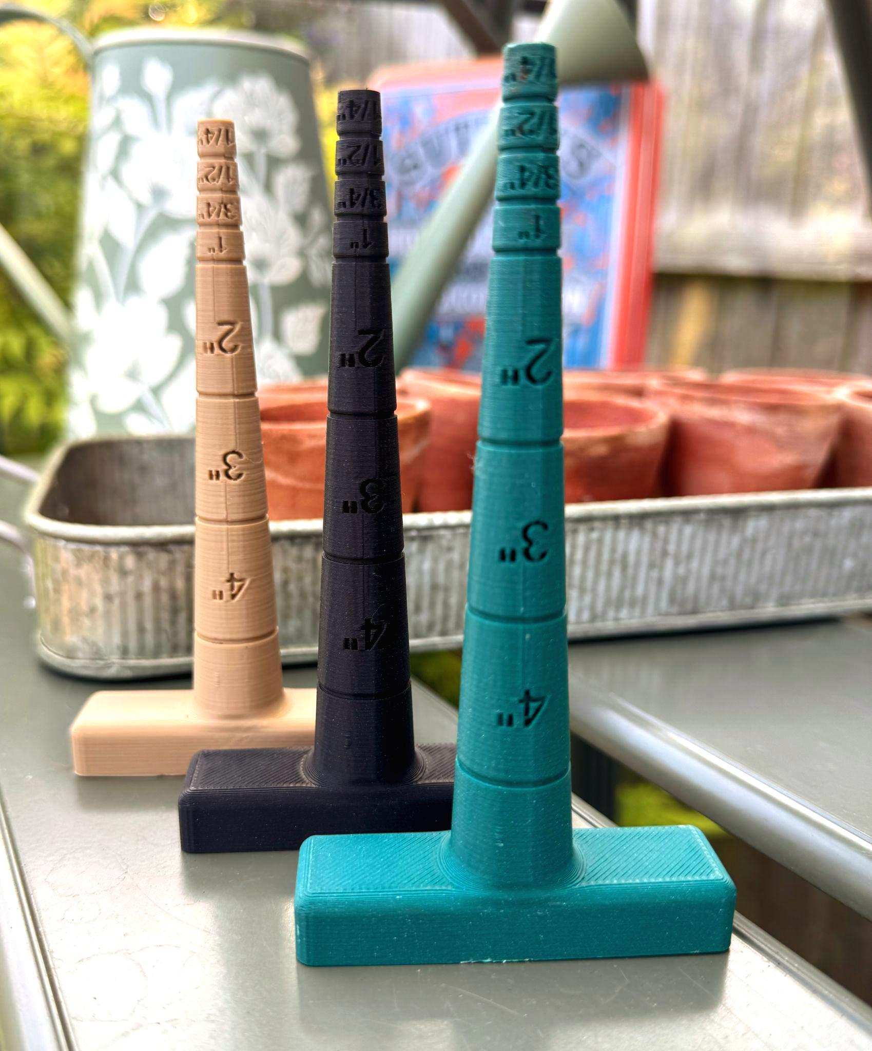 3D Printed Seed Dibber With Depth Measurements – Garden Planting Tool ...