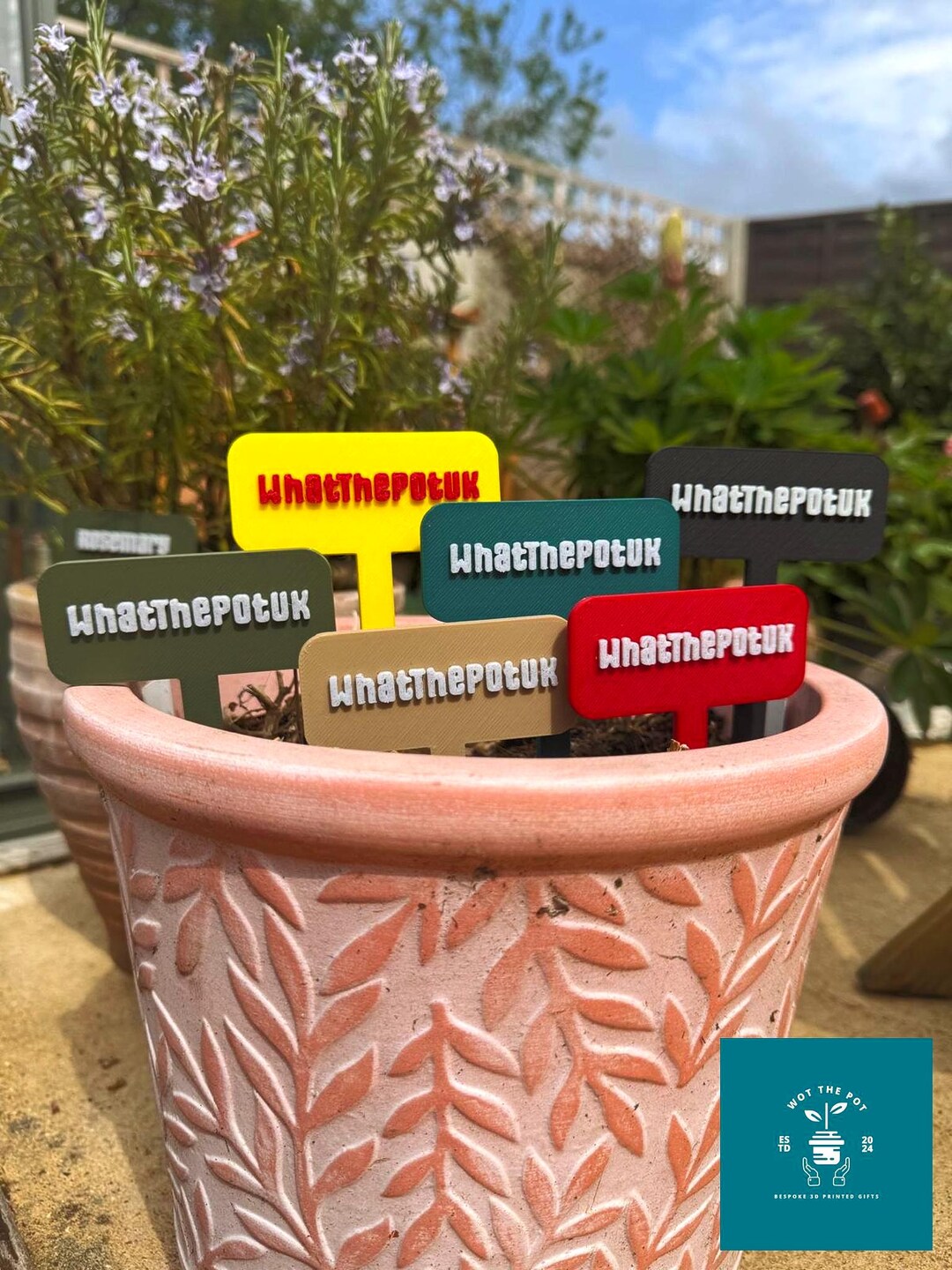 Personalized 3D Printed Plant Labels: Weather-resistant Garden Markers ...