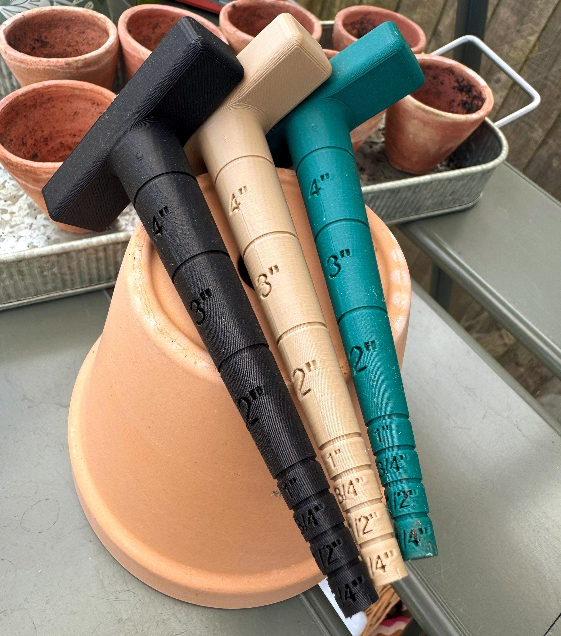3D Printed Seed Dibber With Depth Measurements – Garden Planting Tool ...