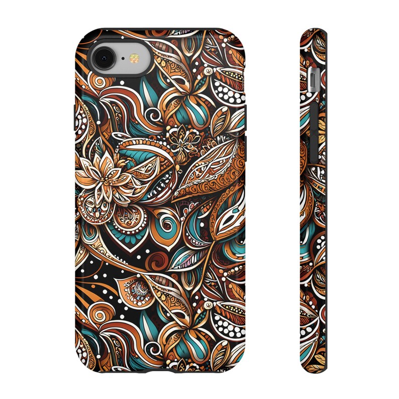 Intricate Hand-drawn Mandalas Seamless Pattern Phone Case, Custom ...
