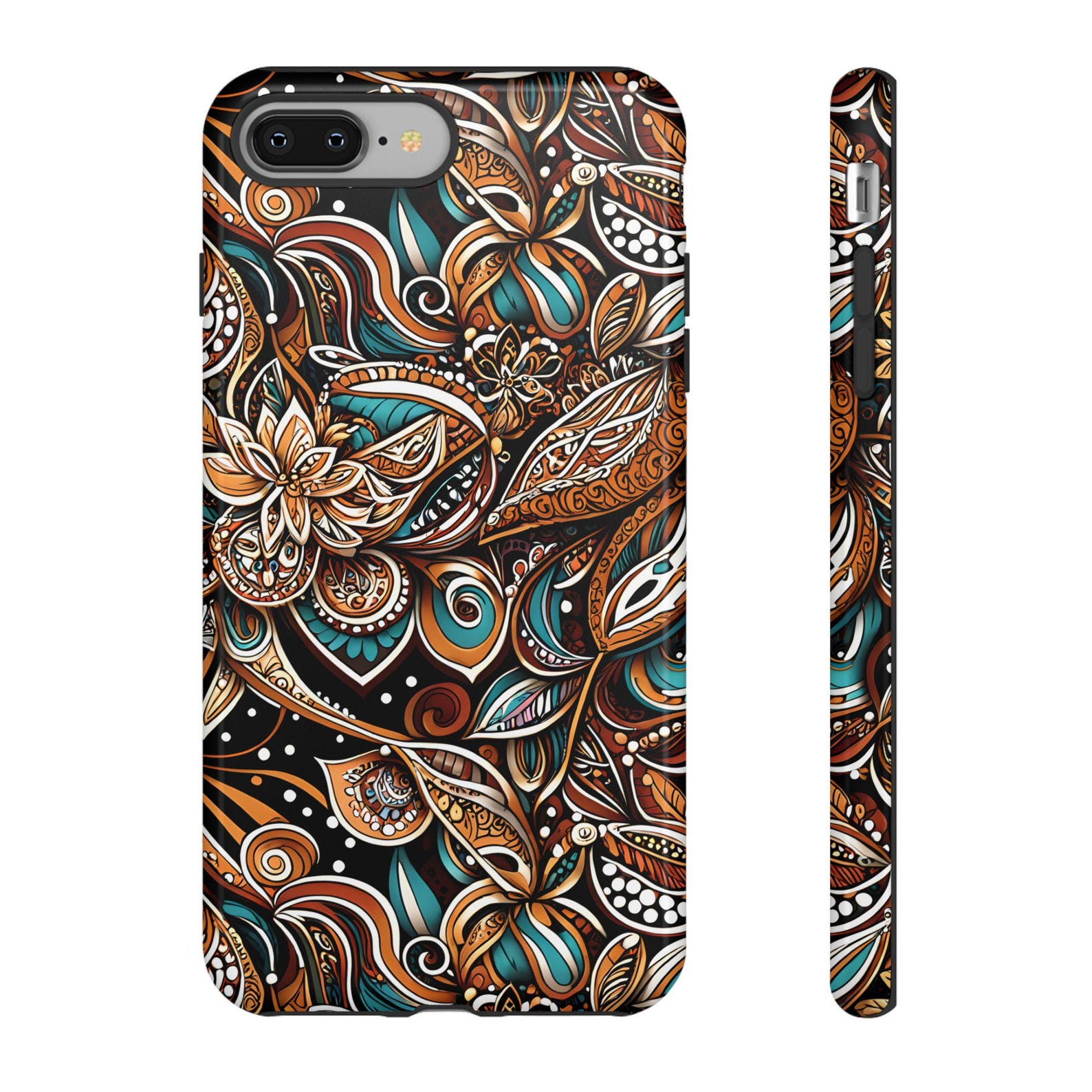 Intricate Hand-drawn Mandalas Seamless Pattern Phone Case, Custom ...