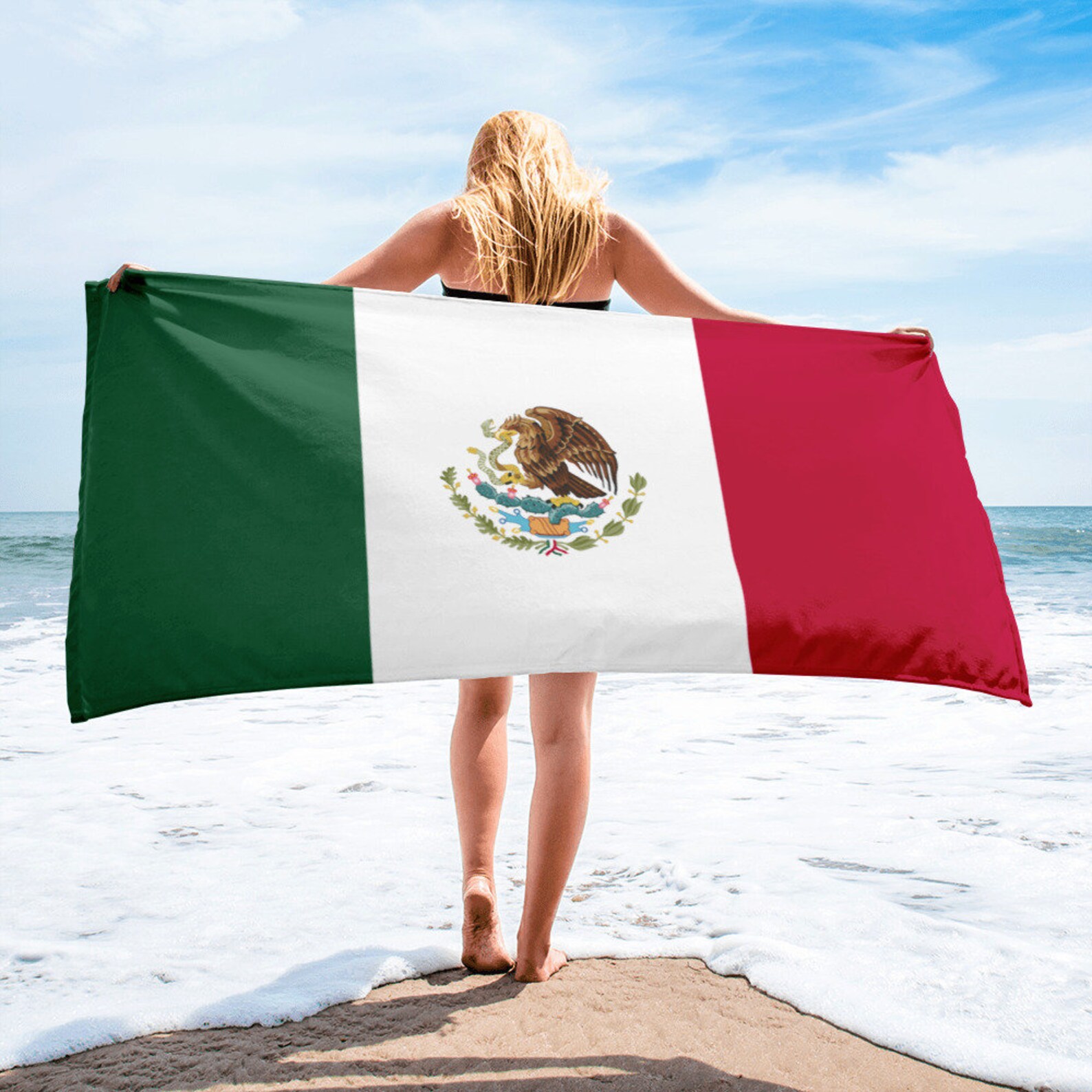 Mexican Flag Beach Towel Latin America Pride - Central South American ...