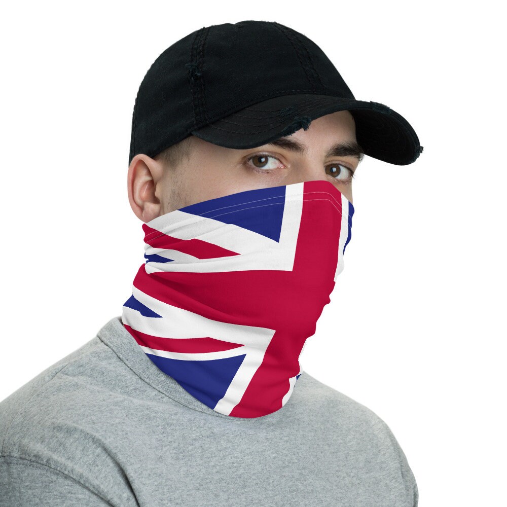 UK British Flag Face Covering Union Jack Fabric Facemasks Neck Gaiter ...