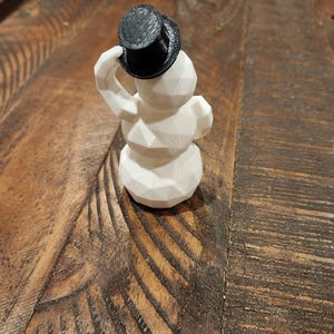 Hat Tipping Snowman (3D Printed) - Etsy