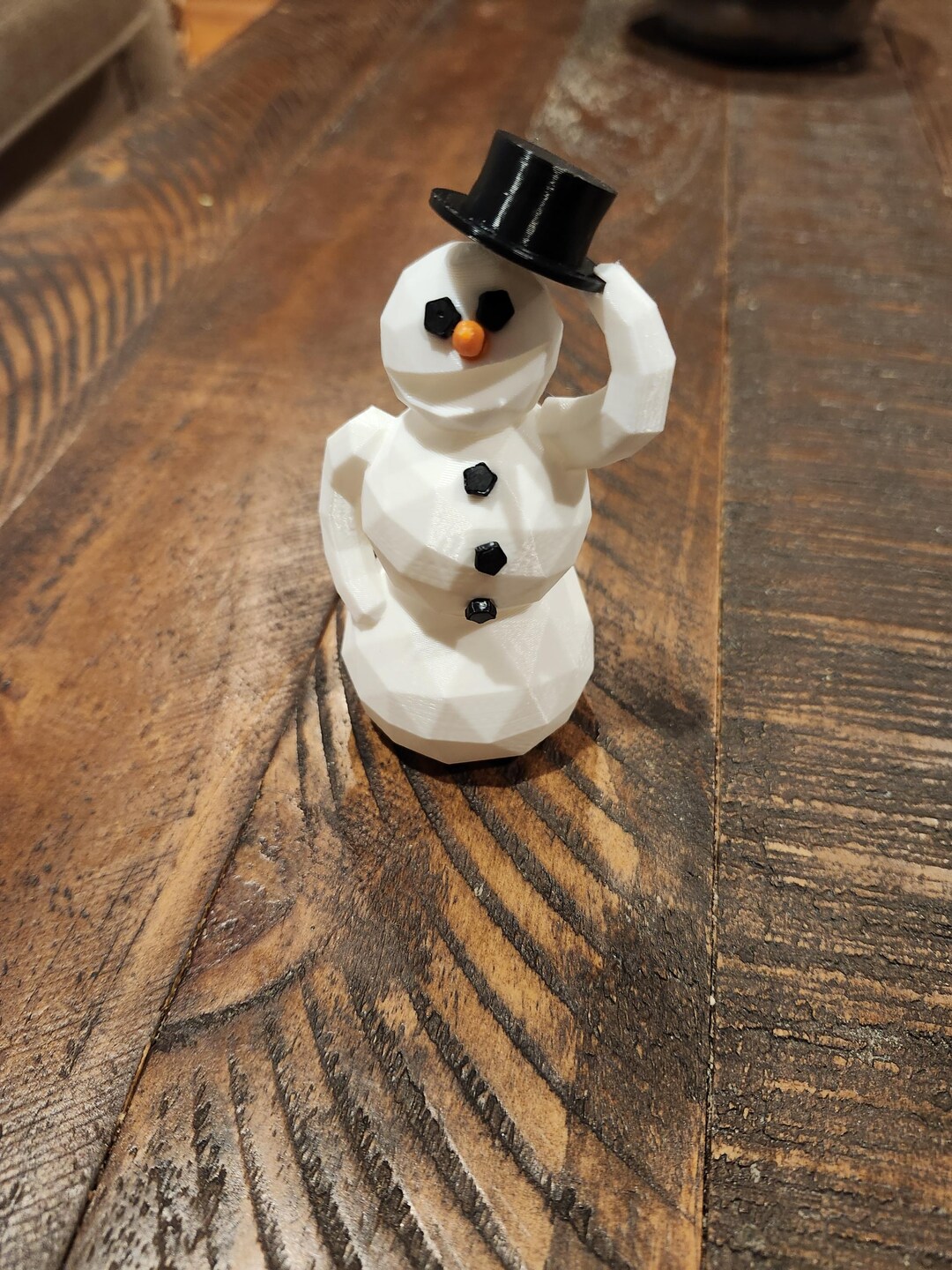 Hat Tipping Snowman (3D Printed) - Etsy