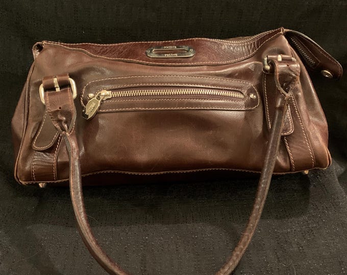Prune Purse Genuine Vintage Brown Leather Handbag Good Condition - Etsy