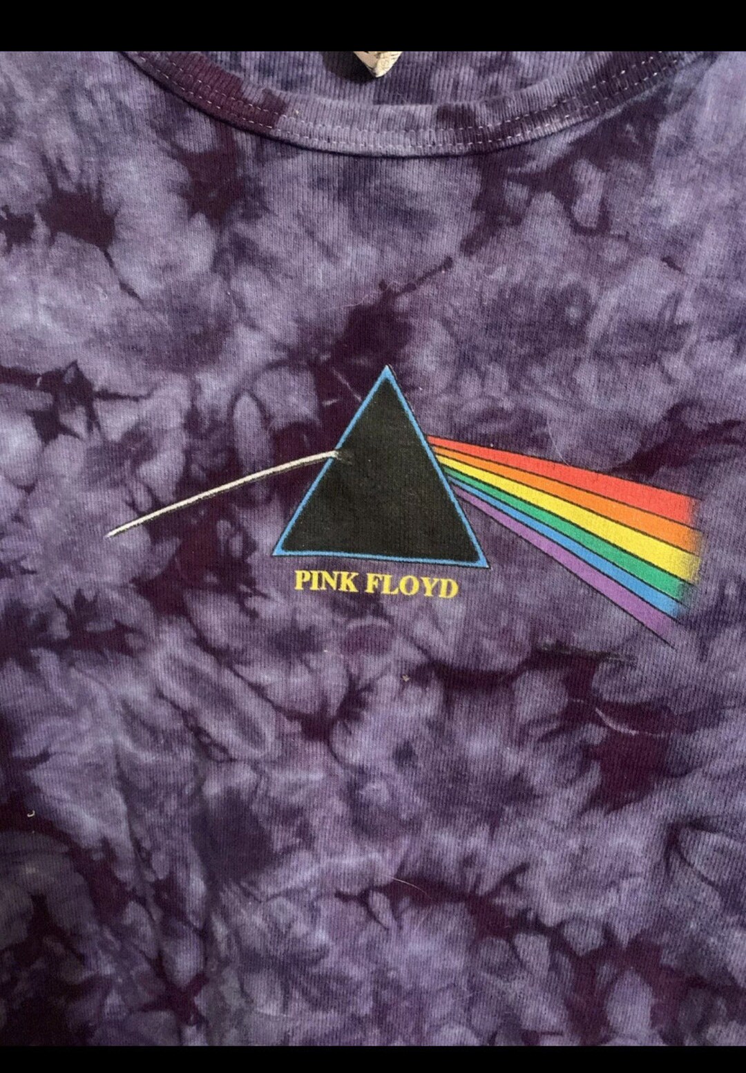 Pink Floyd Darkside of the Moon Sundog Hand Dyed T Shirt Women’s Fitted ...