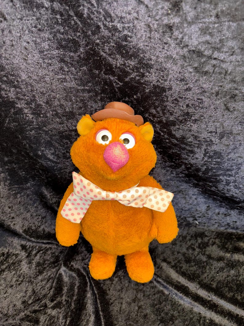 The Muppets Fozzie Bear Plush Doll 1976 - Etsy