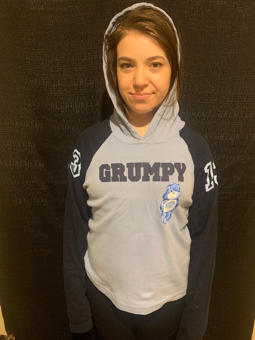 Care Bears Grumpy Bear Hoodie #13 Size Large Pre Shrunk GREAT Condition ...