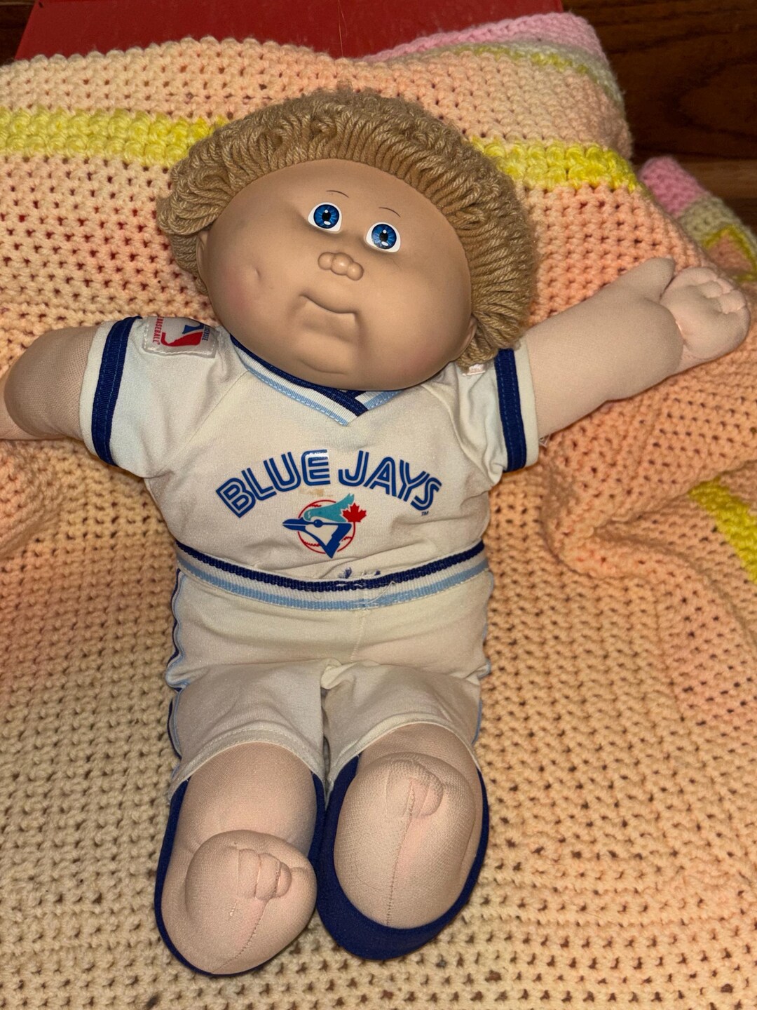 Cabbage Patch Kids Blonde Boy Doll in MLB Blue Jays Uniform - Etsy