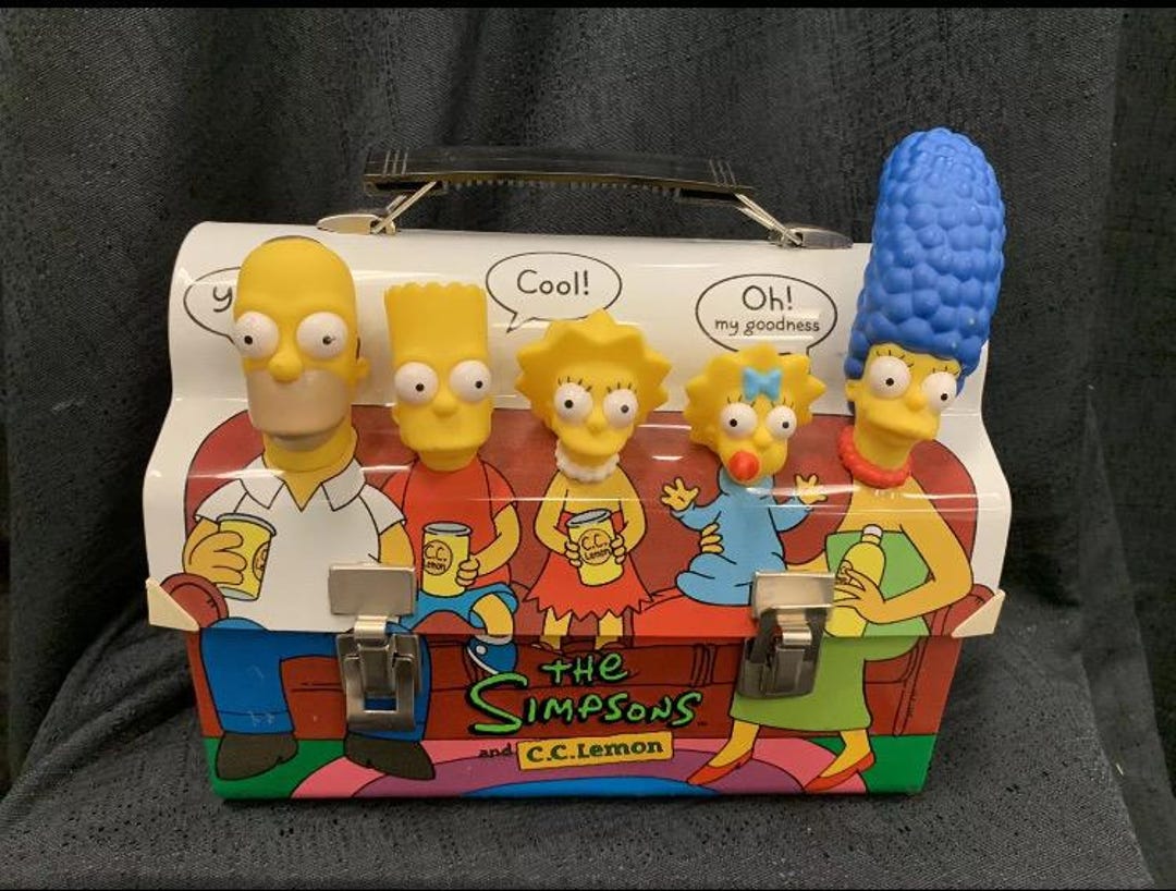 The Simpsons CC Lemon Lunch Bin 2000 EUC - Etsy