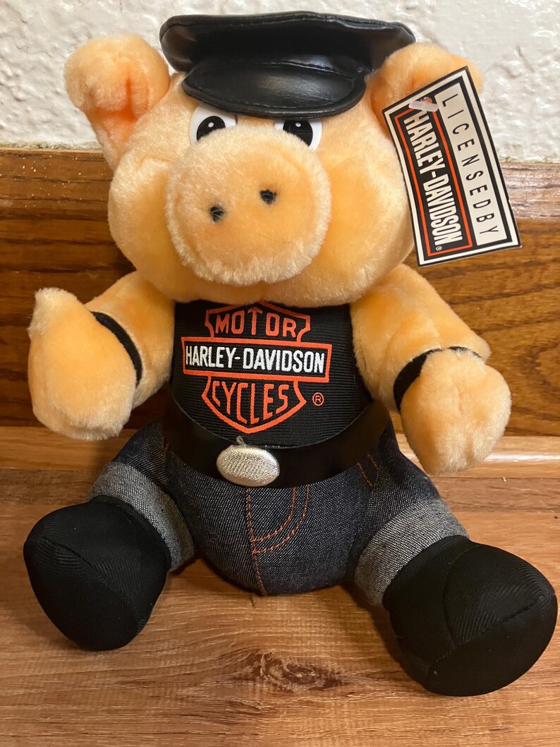 Harley Davidson Plush Pig Hog Vintage New With Tags - Etsy