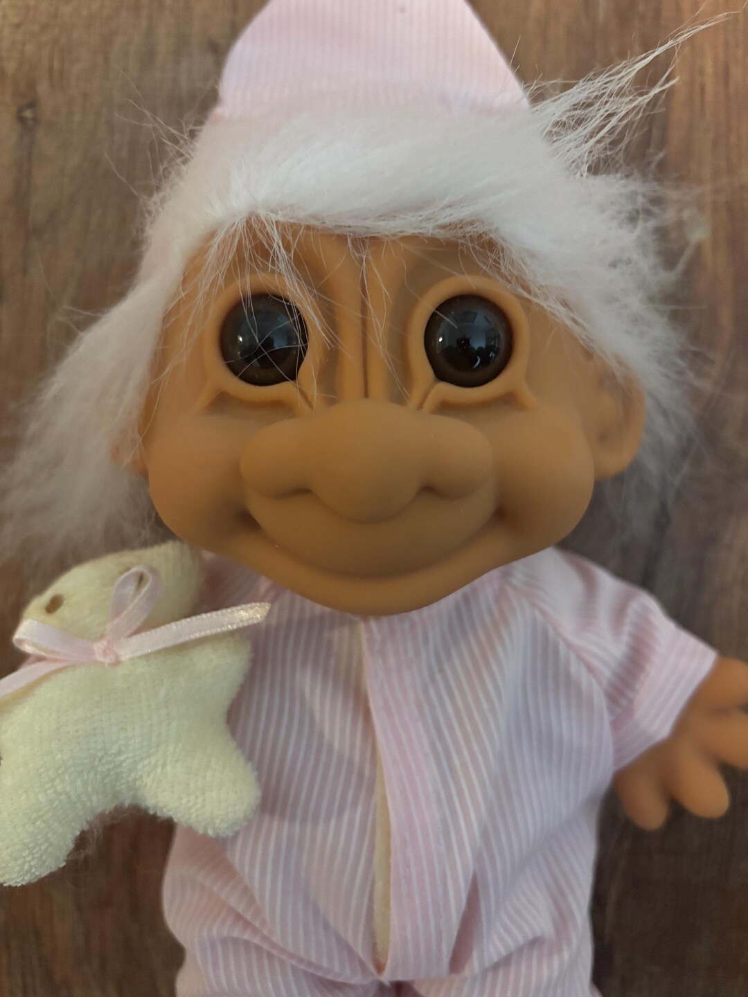Troll Sleepy Time Night Night Vintage Russ Troll Doll Pink Pajamas ...