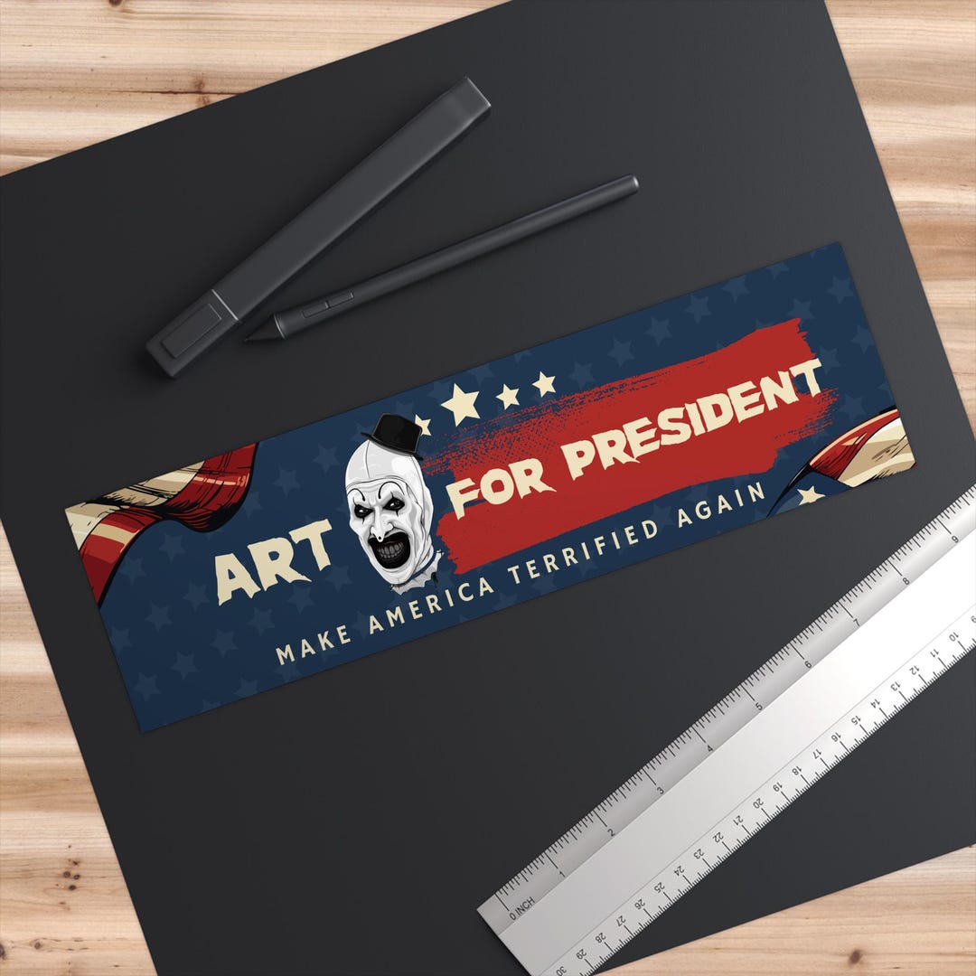 Art the Clown for President Bumper Stickers - Etsy