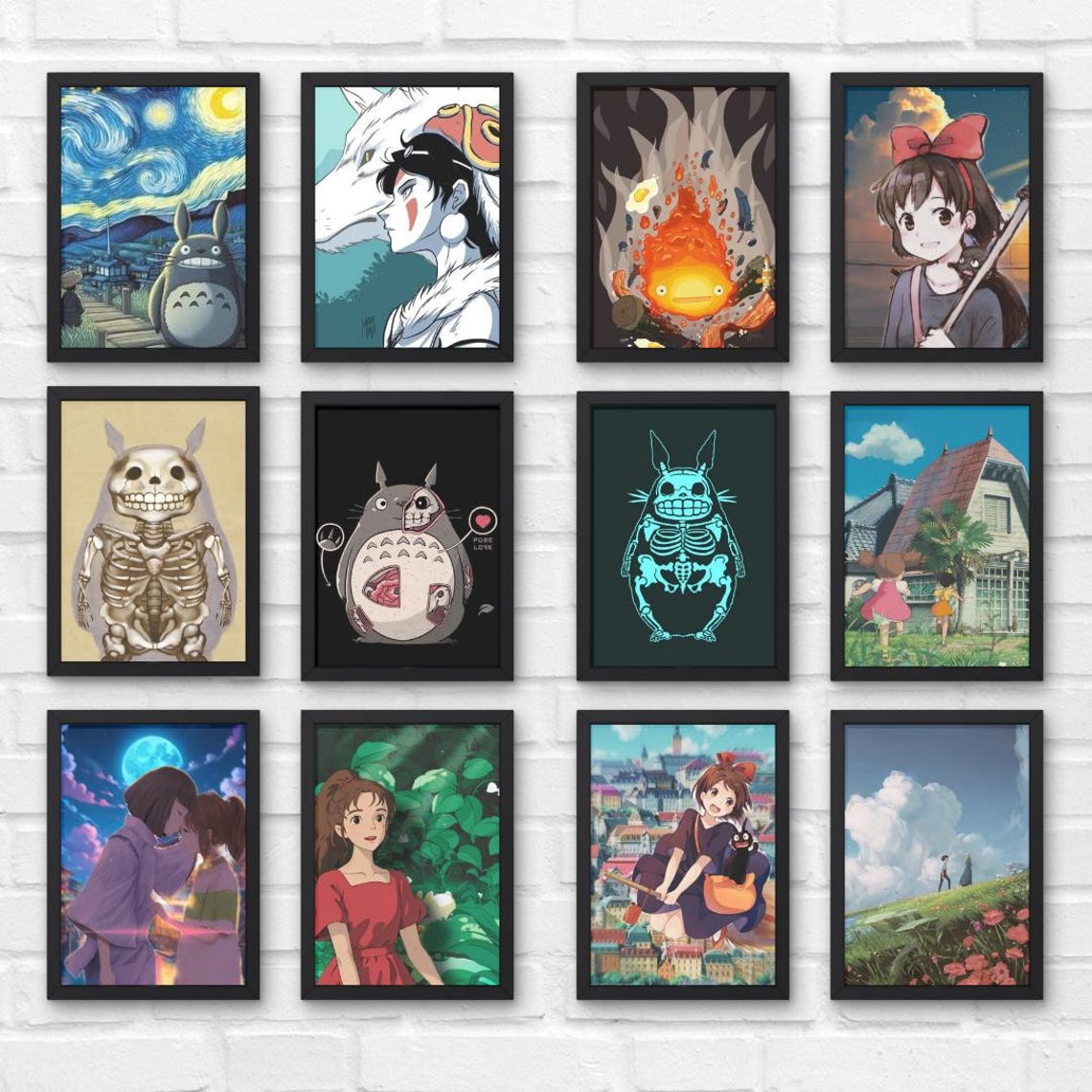 50 Poster Ghibli | Ghibli Wall Art | Studio Ghibli Digital Art | Studio ...