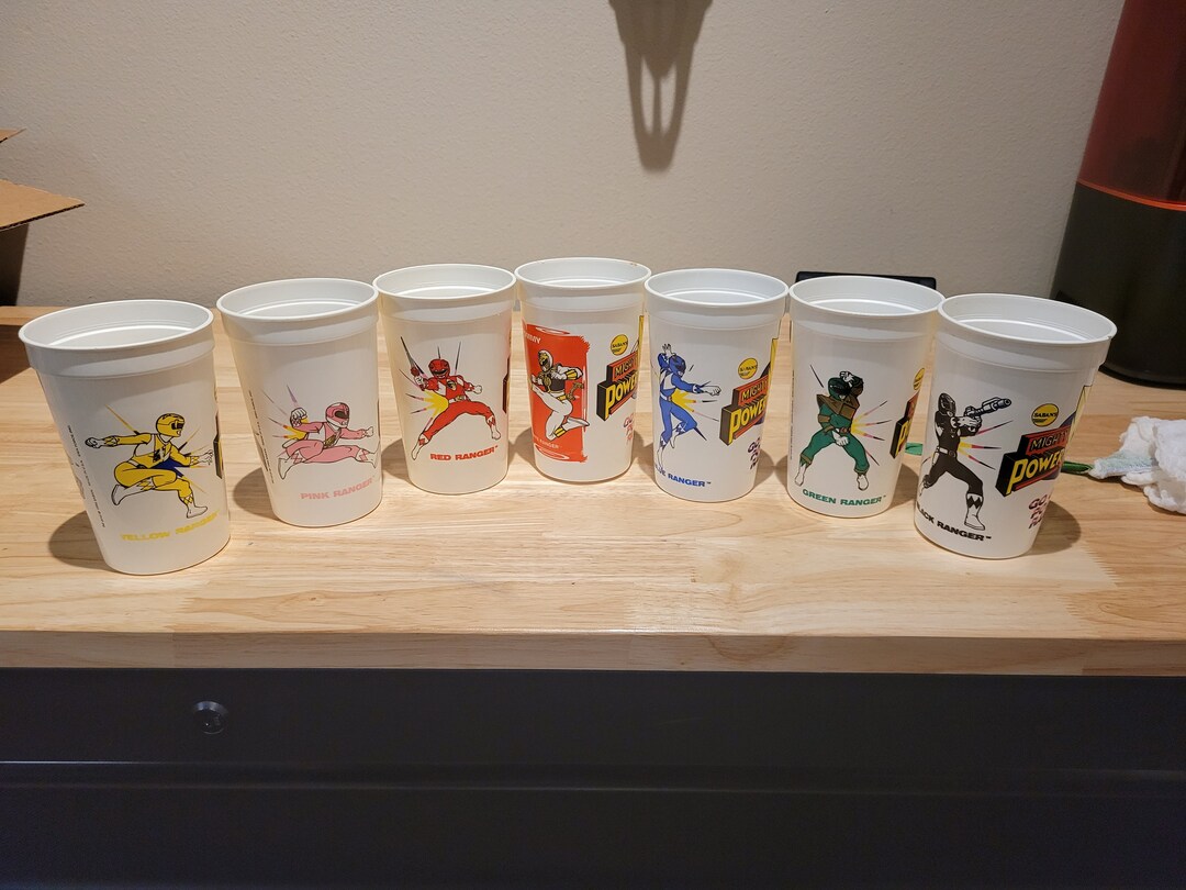 Vintage Power Rangers 1994 Cups - Etsy