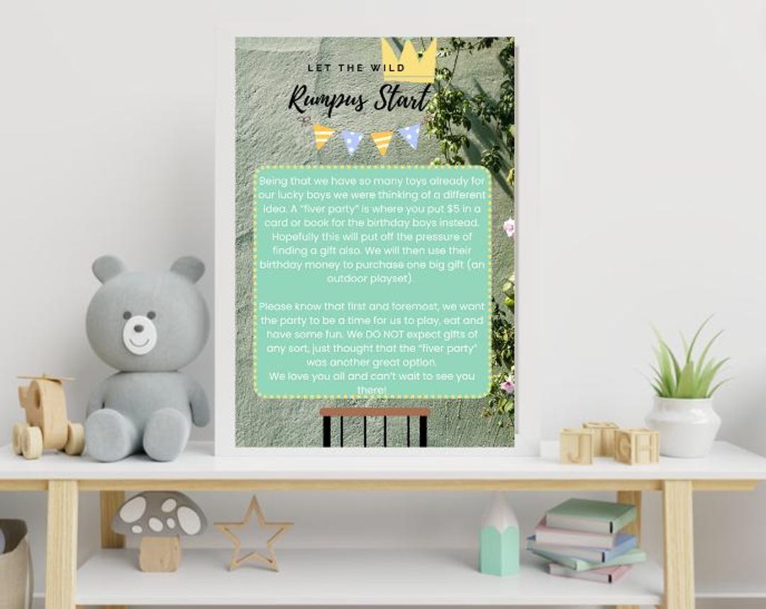 Fiver Birthday Party Invitation - Etsy