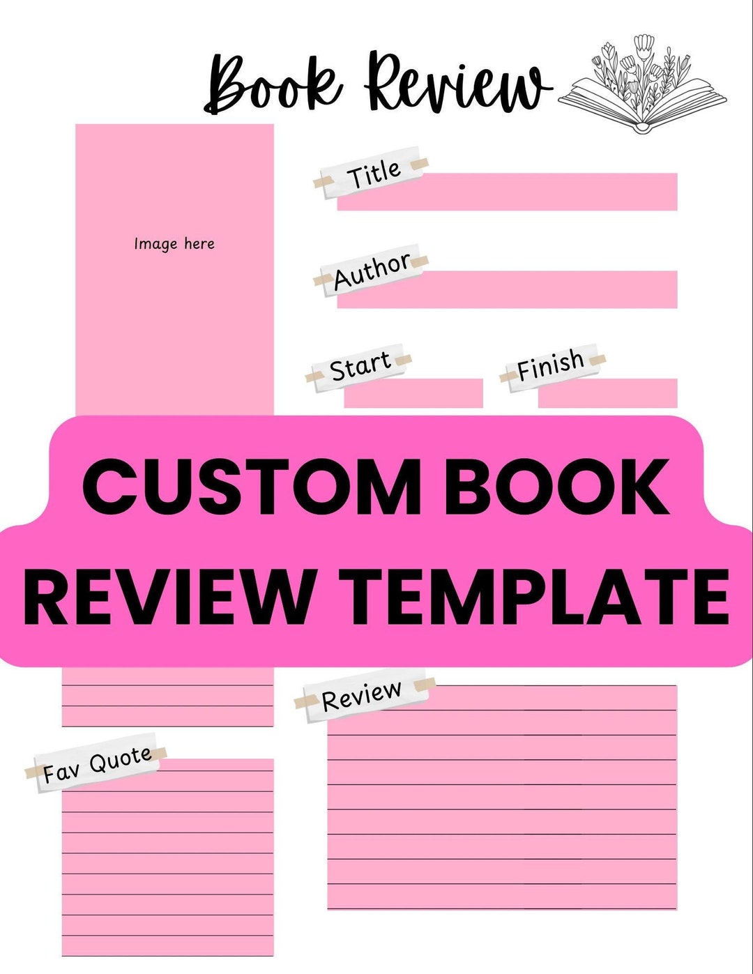 Aesthetic Book Tracker Template, Digital, Printable, Reading Chart ...