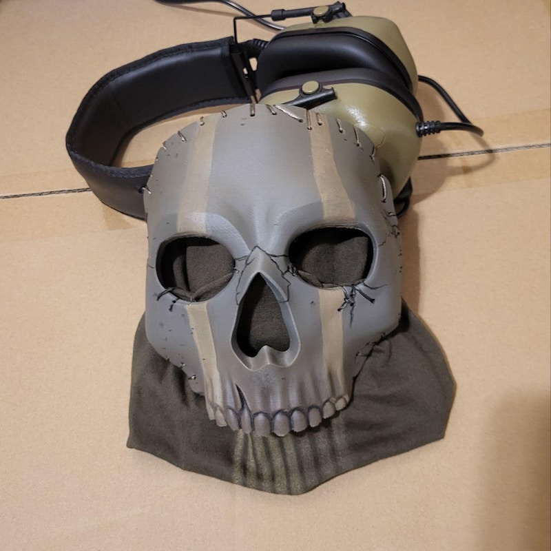 Cod Ghost Mask - Etsy