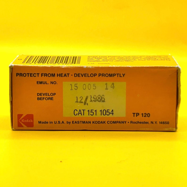 Kodak Technical Pan 120: Expired 1986 - Vintage Edition for Film ...