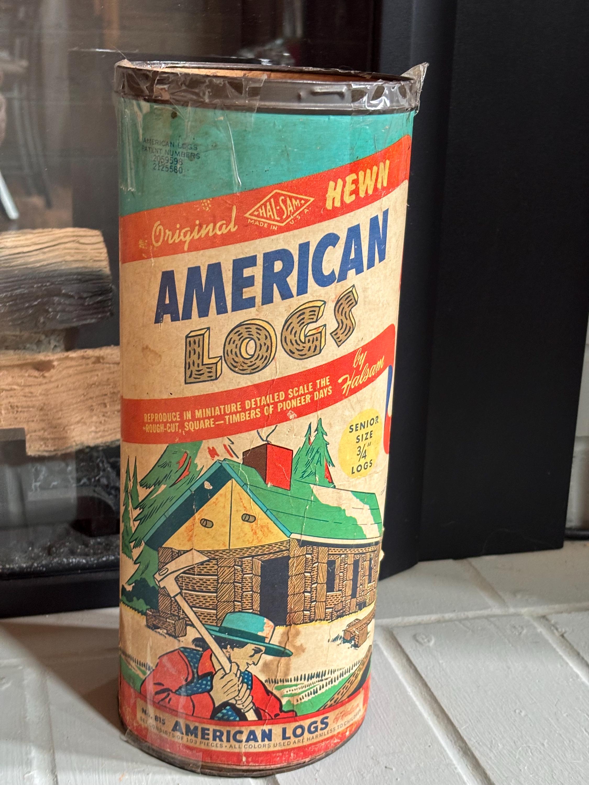 Vintage American Logs by Halsam, Made in the USA - Set #815 - Etsy