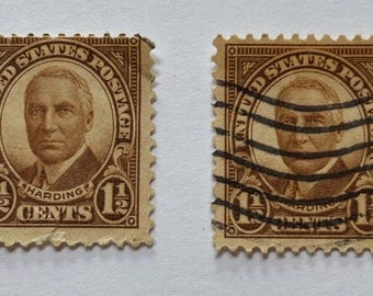 Rare Vintage 1 1/2 Cent Harding Stamp - Etsy