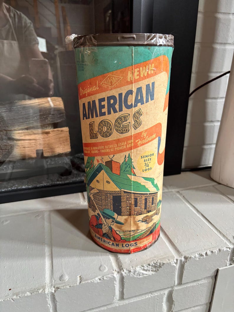 Vintage American Logs by Halsam, Made in the USA - Set #815 - Etsy