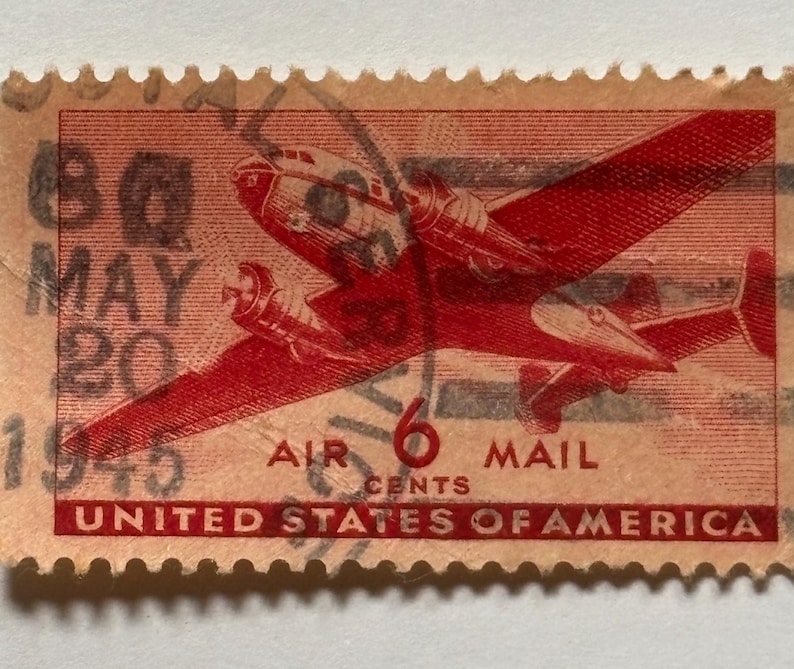 Rare Air Mail U.S. Postage Stamp - 6 Cents - Etsy