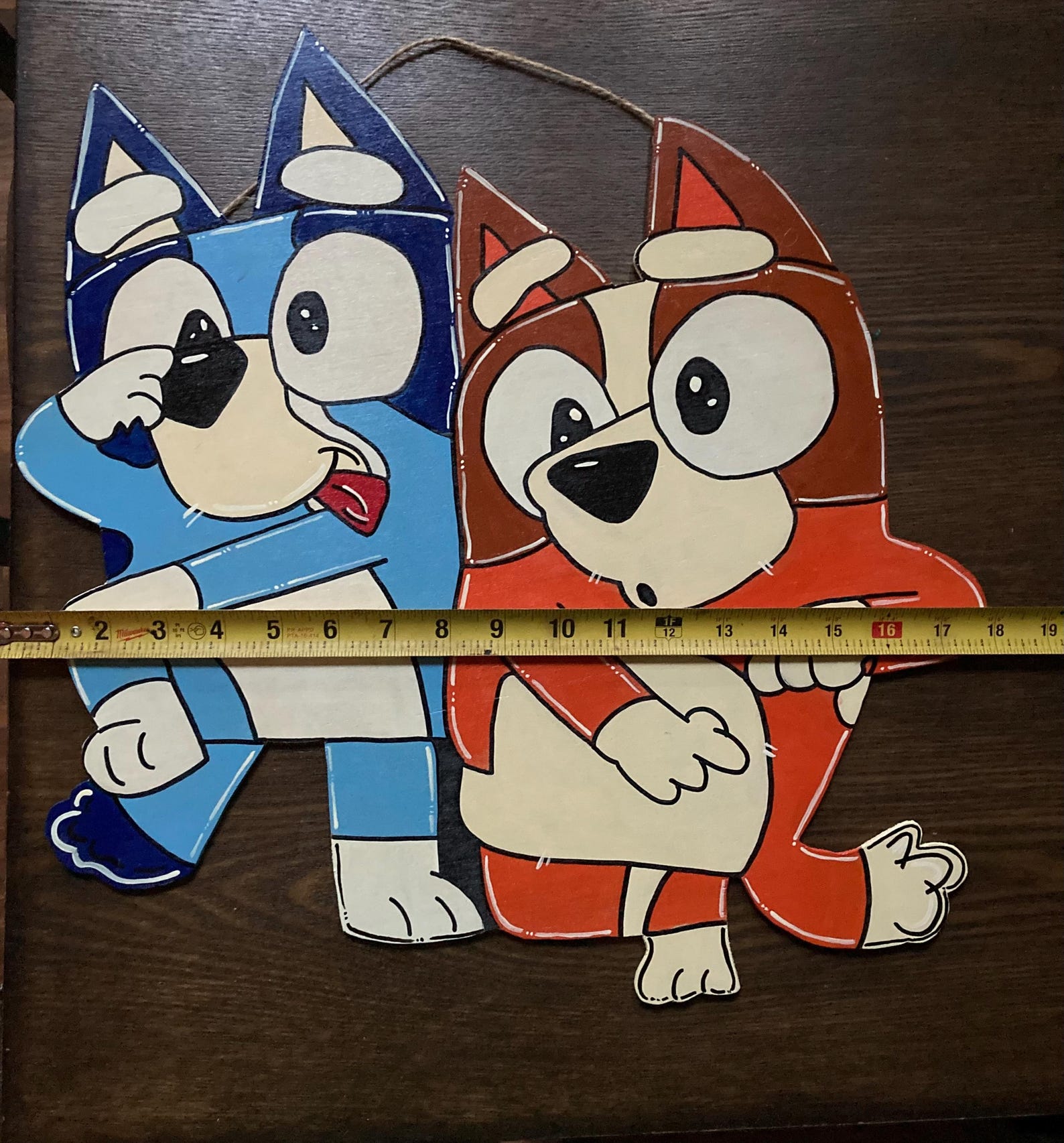 Bluey & Bingo Door or Wall Hanger - Etsy