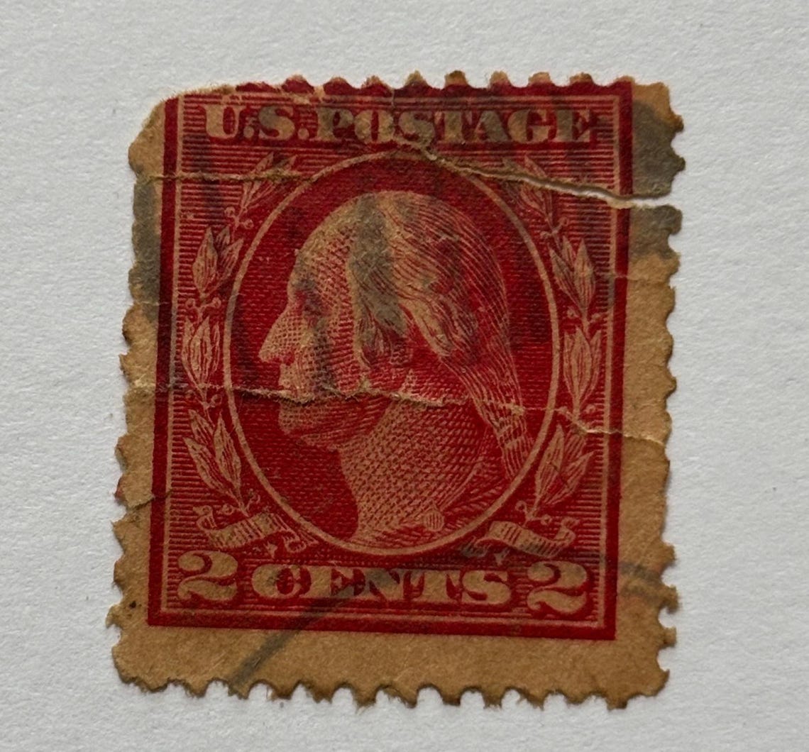 Vintage George Washington 2 Cent U.S. Postage Stamp - Lot of 3 - Etsy