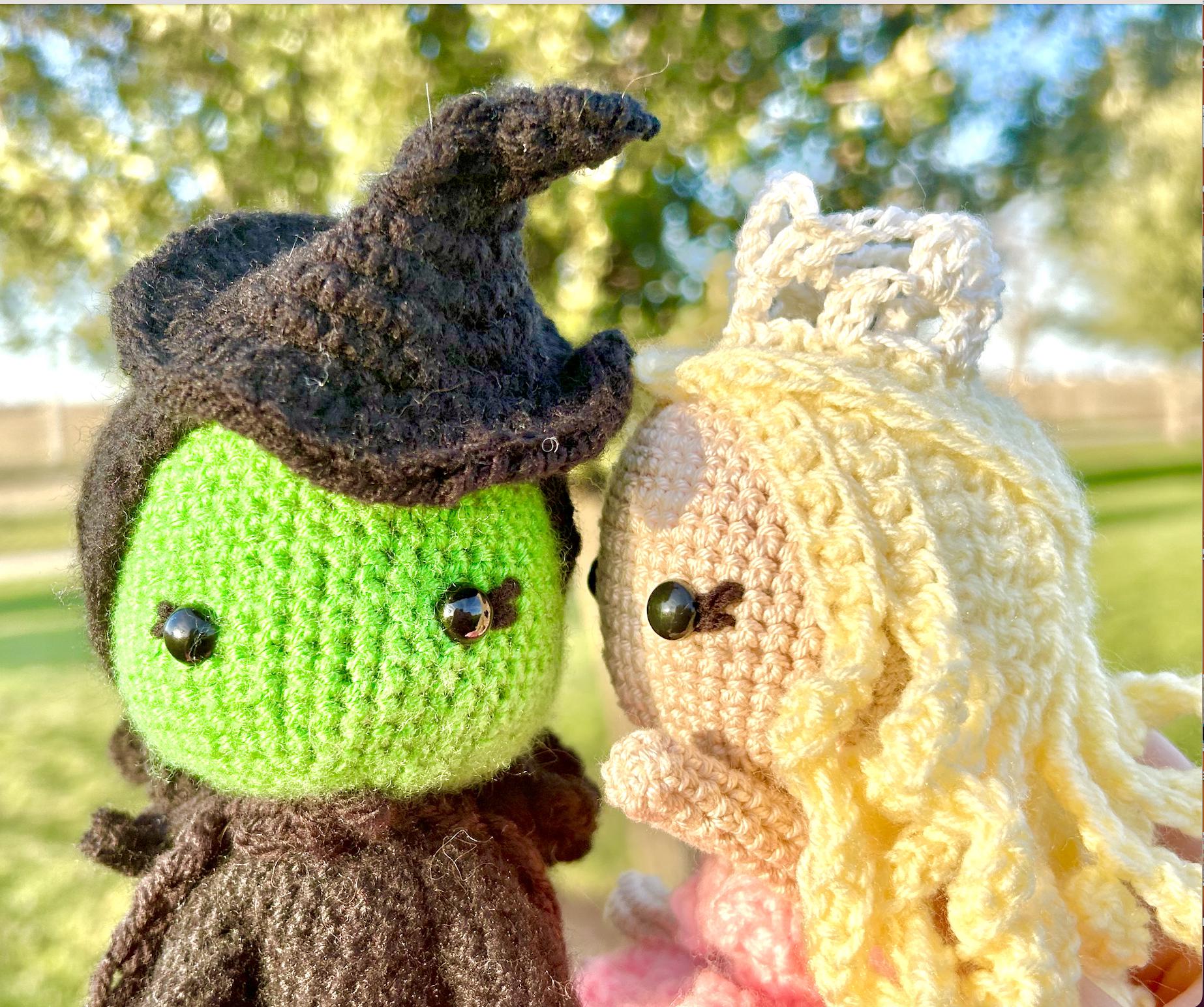 Wicked Inspired Crochet | Glinda and Elphaba | Gelphie | Wicked Witch ...