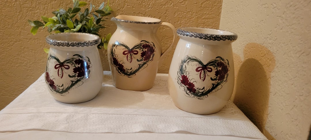 Casey Pottery Handmade in Marshall, Texas 3 Pieces - Etsy
