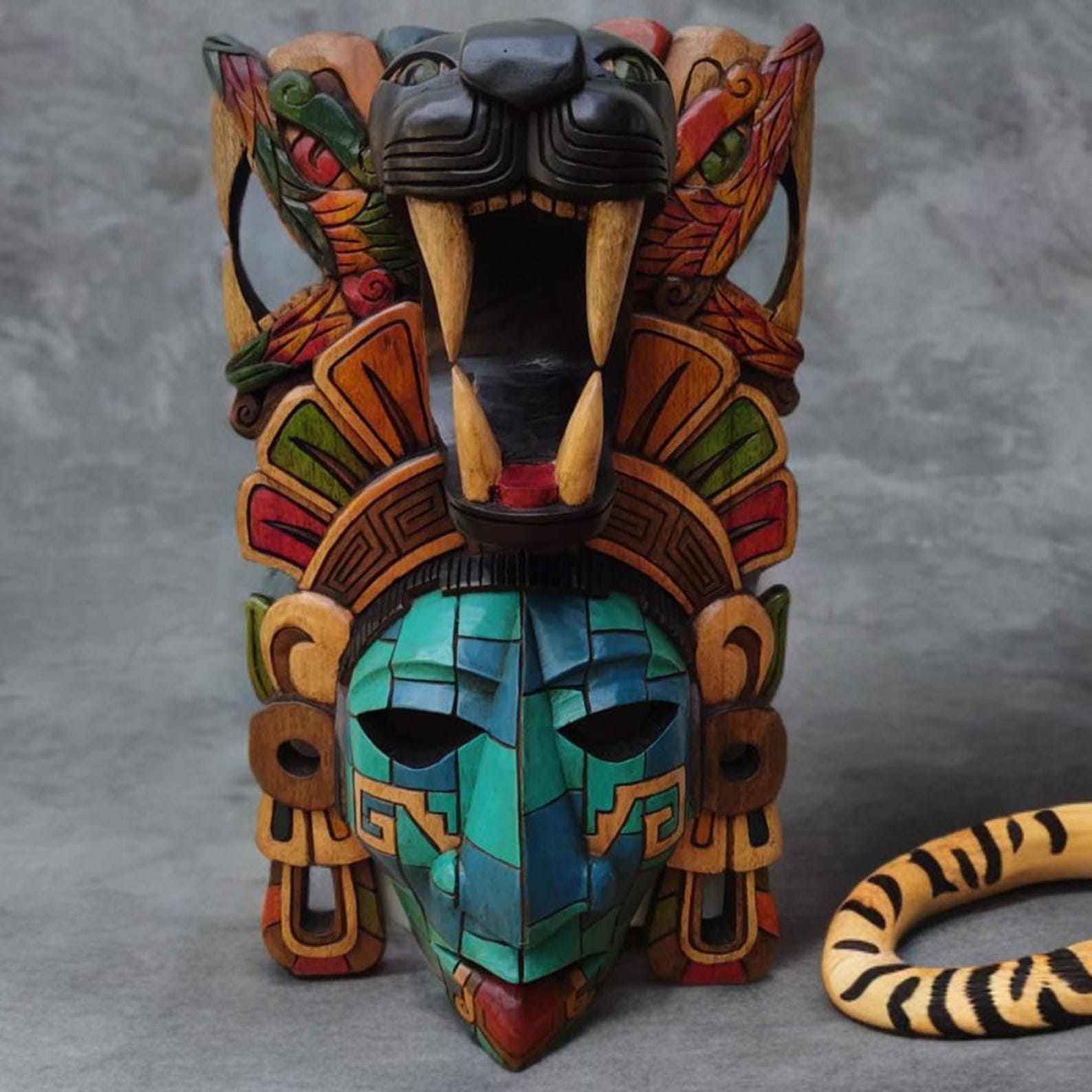 Wooden Mask, Aztec Culture, Mayan Culture, Mexican Art, Mayan Calendar ...