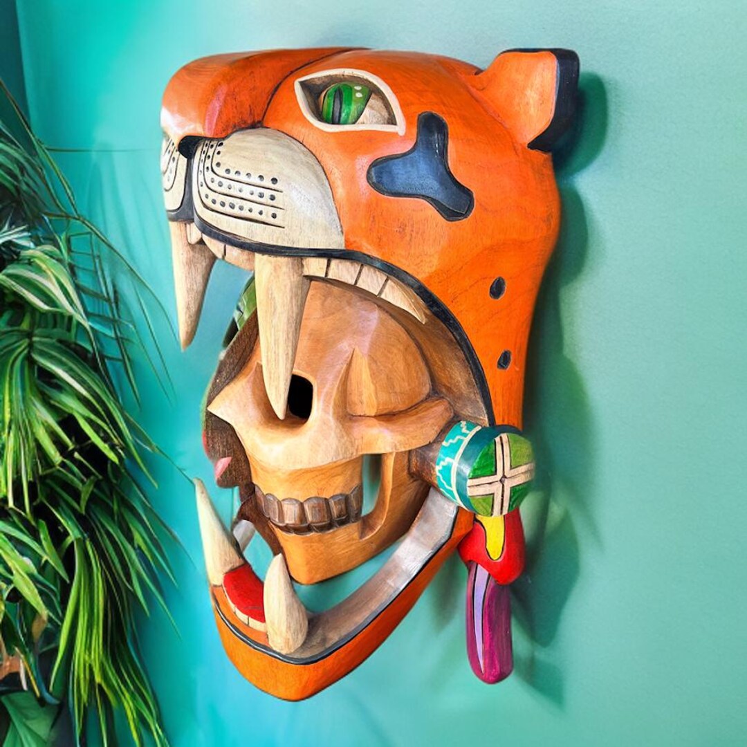 Wooden Mask, Aztec Culture, Mayan Culture, Mexican Art, Mayan Calendar ...
