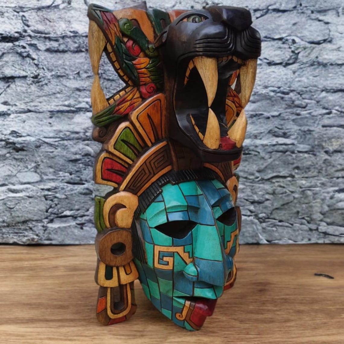 Wooden Mask, Aztec Culture, Mayan Culture, Mexican Art, Mayan Calendar ...